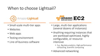 Deploying and Scaling Your First Cloud Application with Amazon Lightsail | PPT