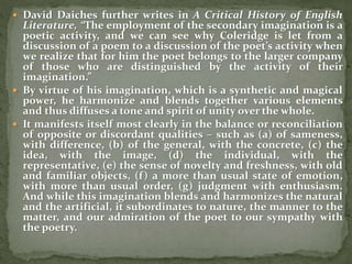 Samuel Coleridge- Biographia Literaria Ch 14 | PPTX