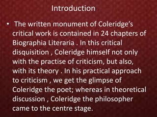 Coleridge ppt | PPT
