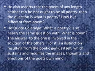 Coleridge ppt | PPTX