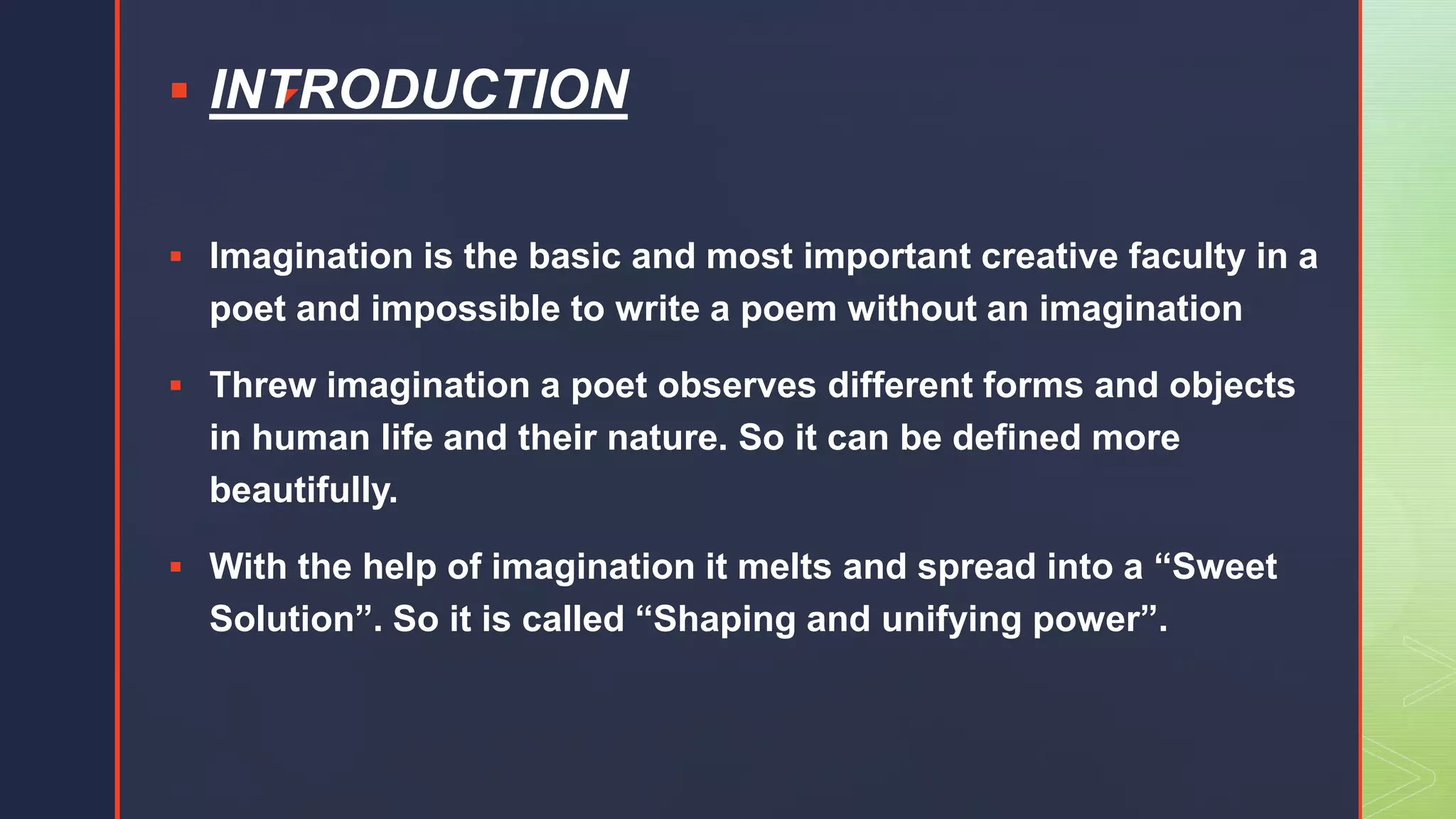 Coleridge's theory of imagination | PPTX