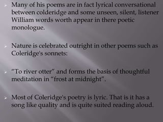 Coleridge views on poem and poetry | PPTX