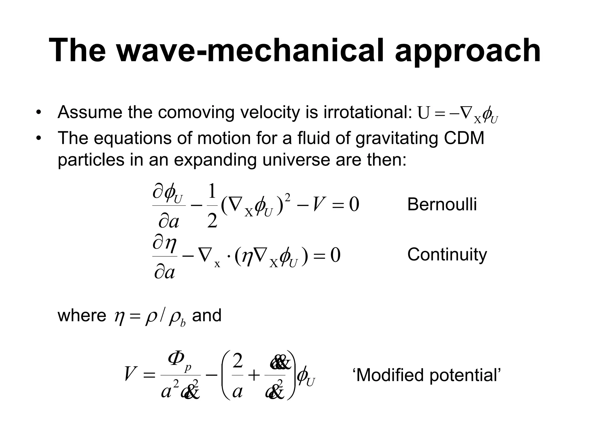 The Wave Mechanics of Large-scale Structure | PPTX