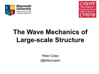 The Wave Mechanics of Large-scale Structure | PPTX
