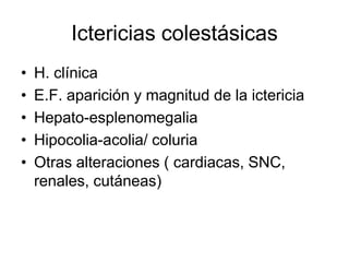 Colestasis generalidades | PPTX