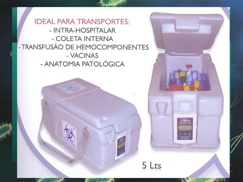 Coleta, transporte e conservação de amostras em