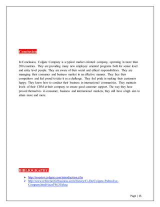 Colgate Company | DOCX