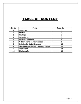 Colgate Company | DOCX