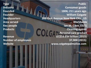 Colgate-Palmolive Company- The Precision Toothbrush , HBS Case Study | PPTX