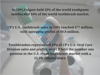 Colgate Palmolive-The Precision Toothbrush | PDF | Oral care | Personal ...