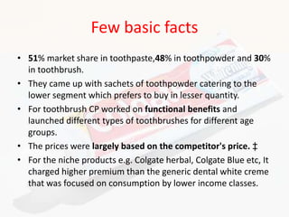 Colgate nirma | PPTX | Oral care | Personal Care