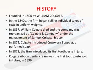 Colgate nirma | PPTX