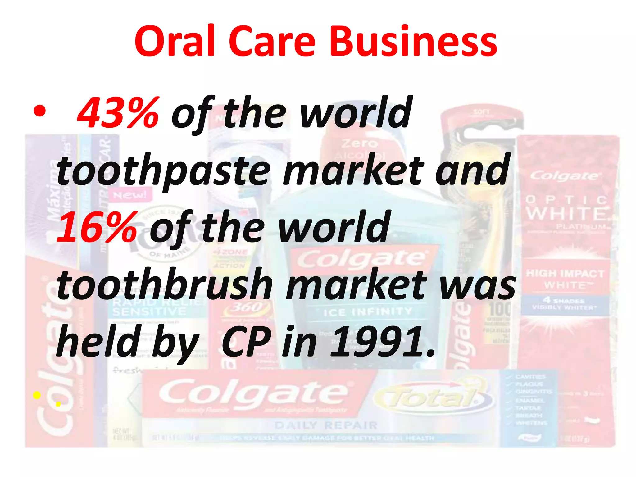 Colgate Palmolive: The Precision Toothbrush | PPTX | Oral care ...