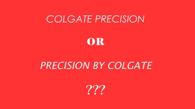 Colgate the precision toothbrush-harvard case study | PPT