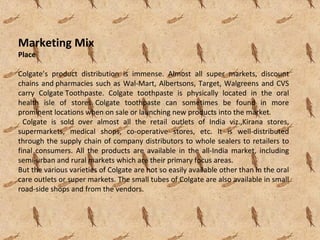markreting of Colgate india | PPS