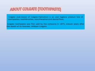 markreting of Colgate india | PPS