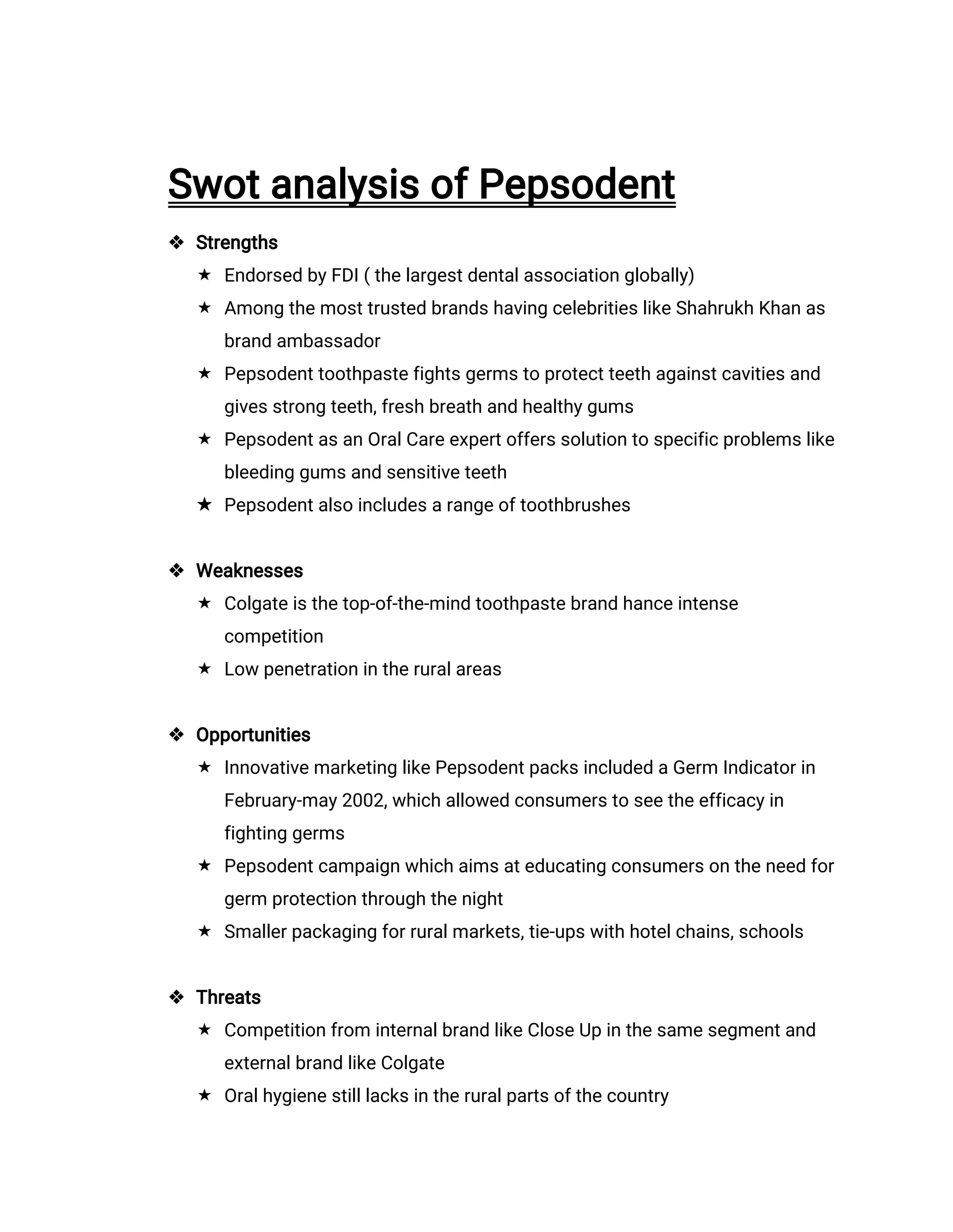 Colgate and pepsodent | PDF