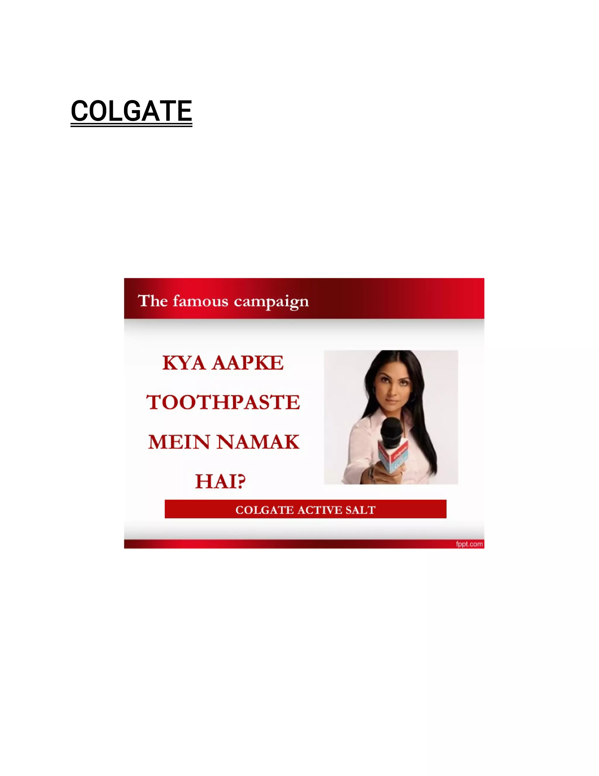 Colgate and pepsodent | PDF