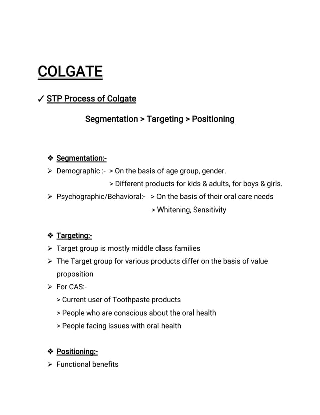 Colgate and pepsodent | PDF