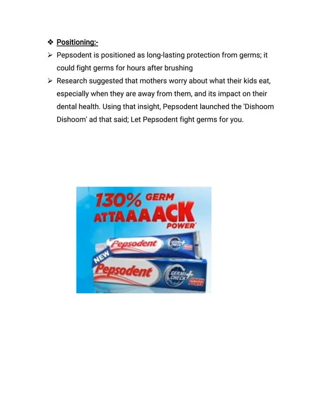Colgate and pepsodent | PDF