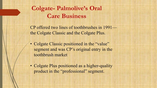 Colgate case study | PPTX | Oral care | Personal Care