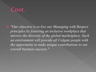 Colgate company | PPTX | Oral care | Personal Care