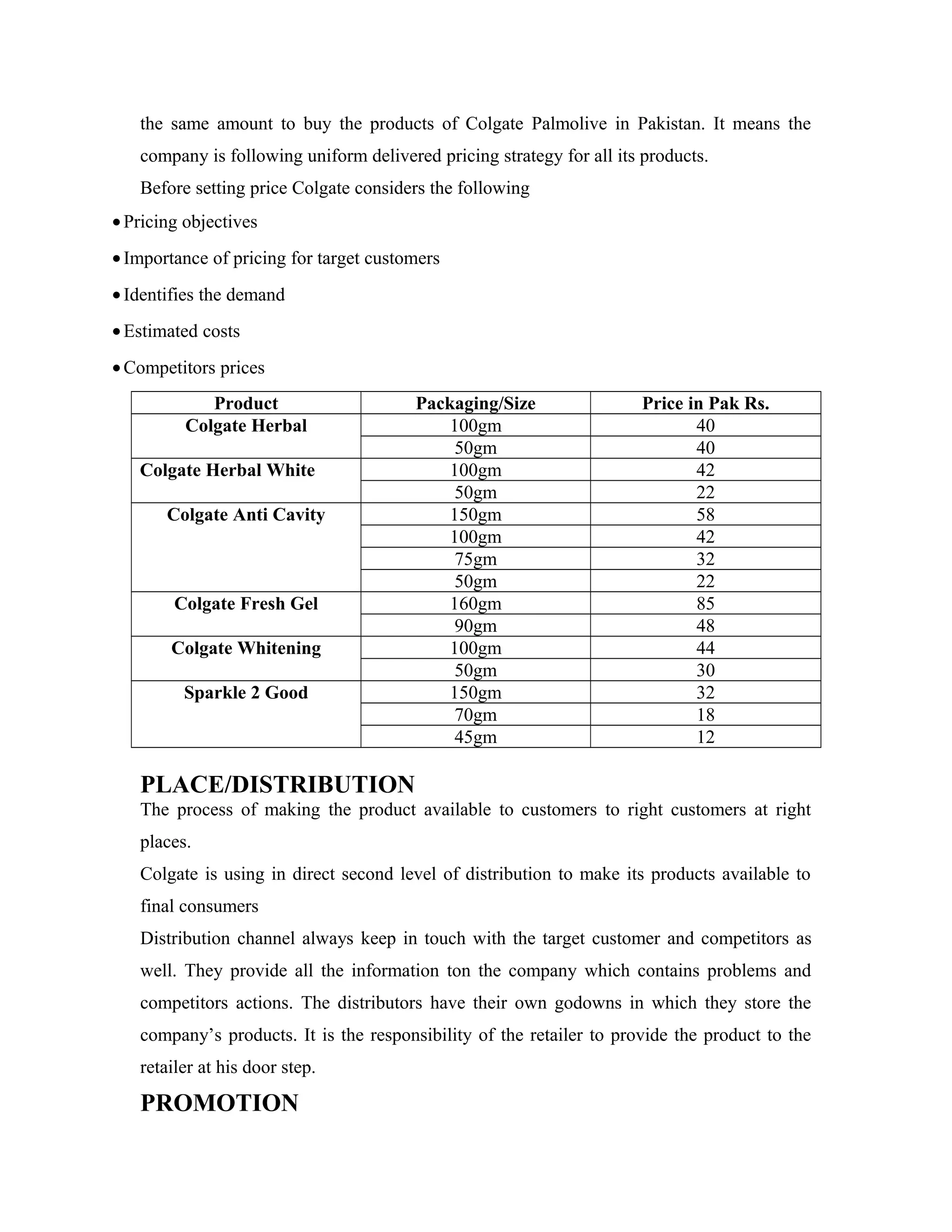 Colgate marketing report | DOC