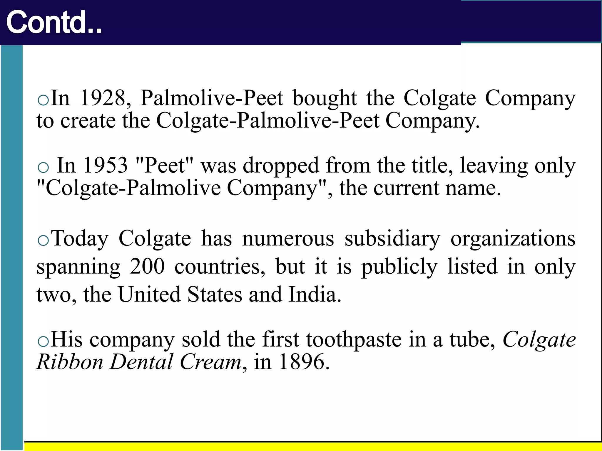 Colgate new ppt | PPTX