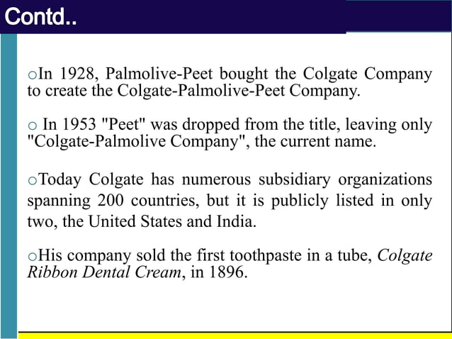 Colgate new ppt | PPT