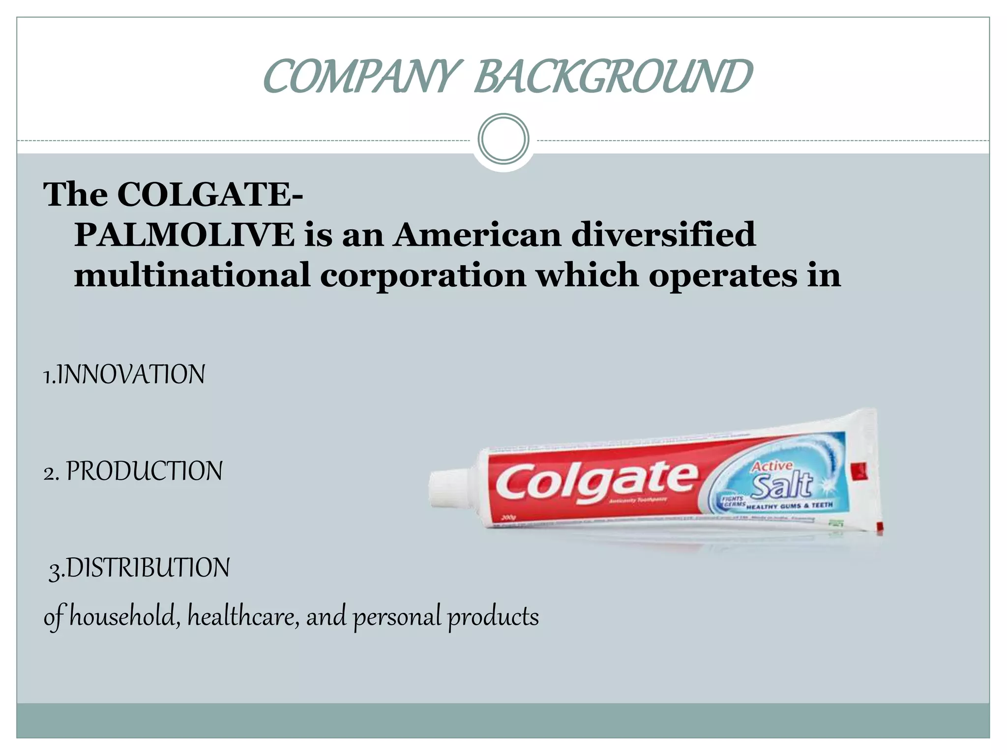 Colgate palmolive | PPTX