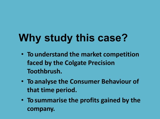 Colgate Palmolive Case Study Analysis | PPT