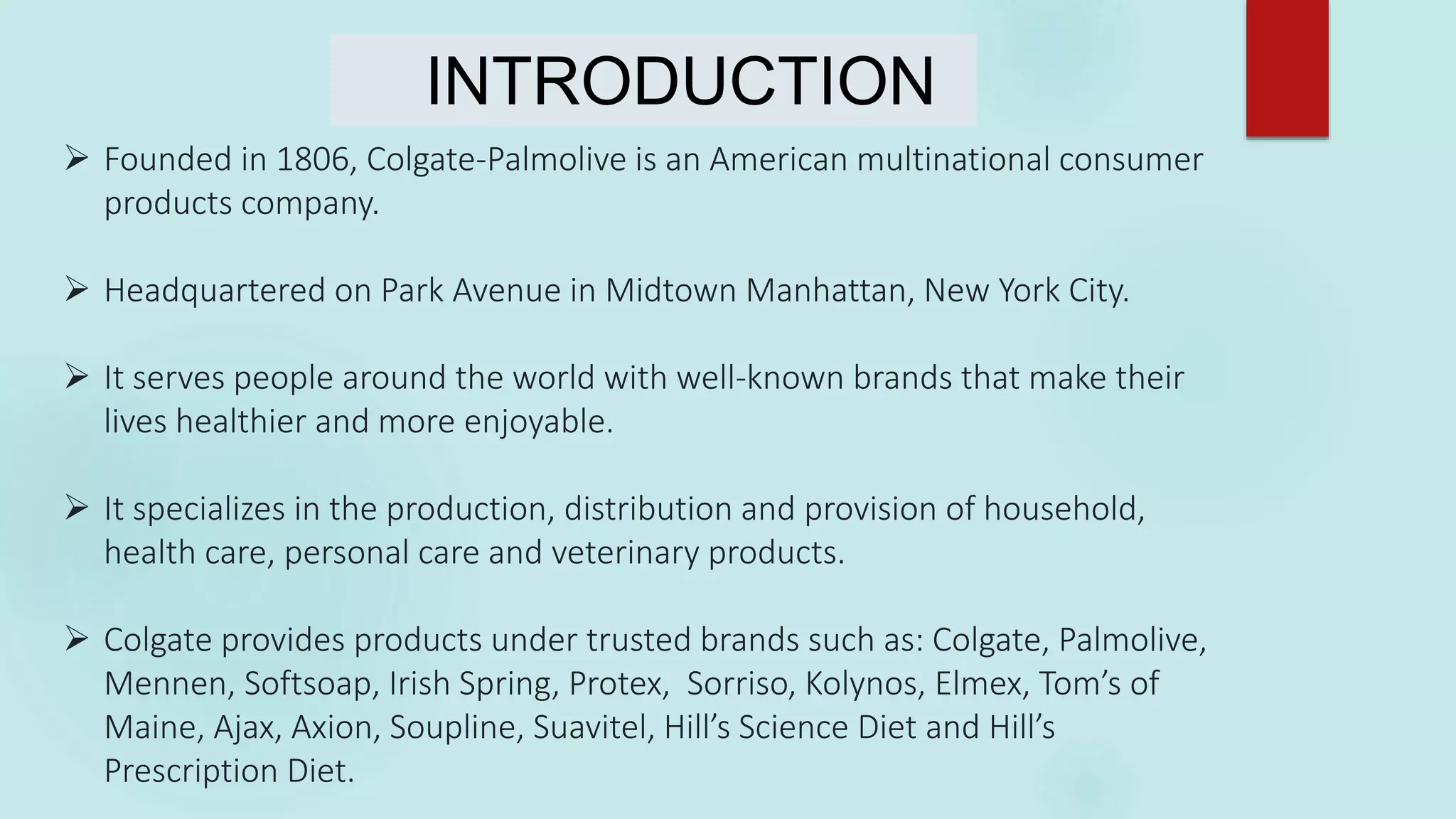 Colgate Palmolive | PPTX