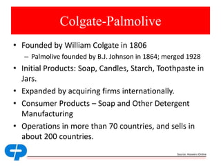 Colgate P&G comparative analysis | PPTX