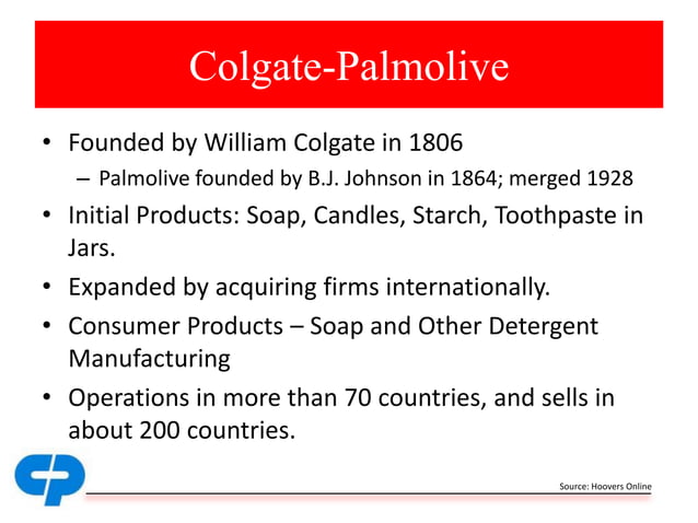 Colgate P&G comparative analysis | PPTX