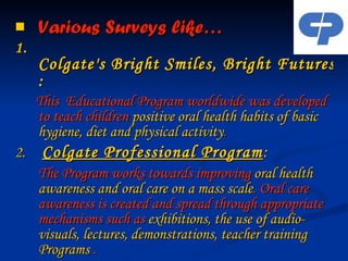 Colgateppt 091201144928-phpapp02 | PPT