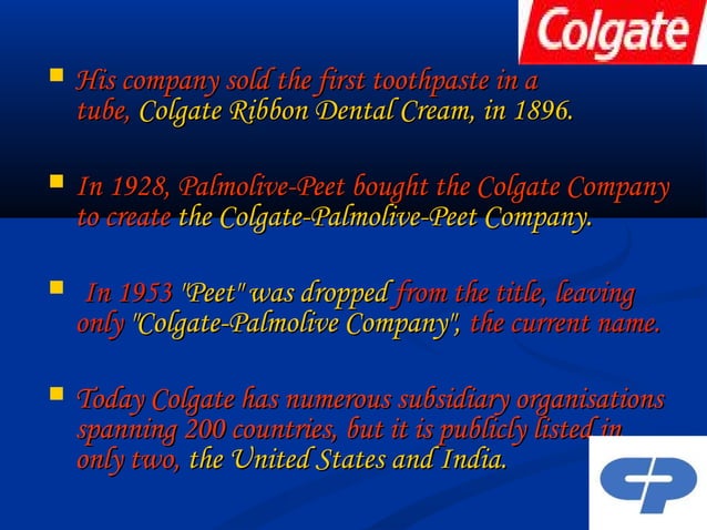 Colgateppt 091201144928-phpapp02 | PPT