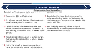 FMCG Sector and Colgate: Equity Research | PPT