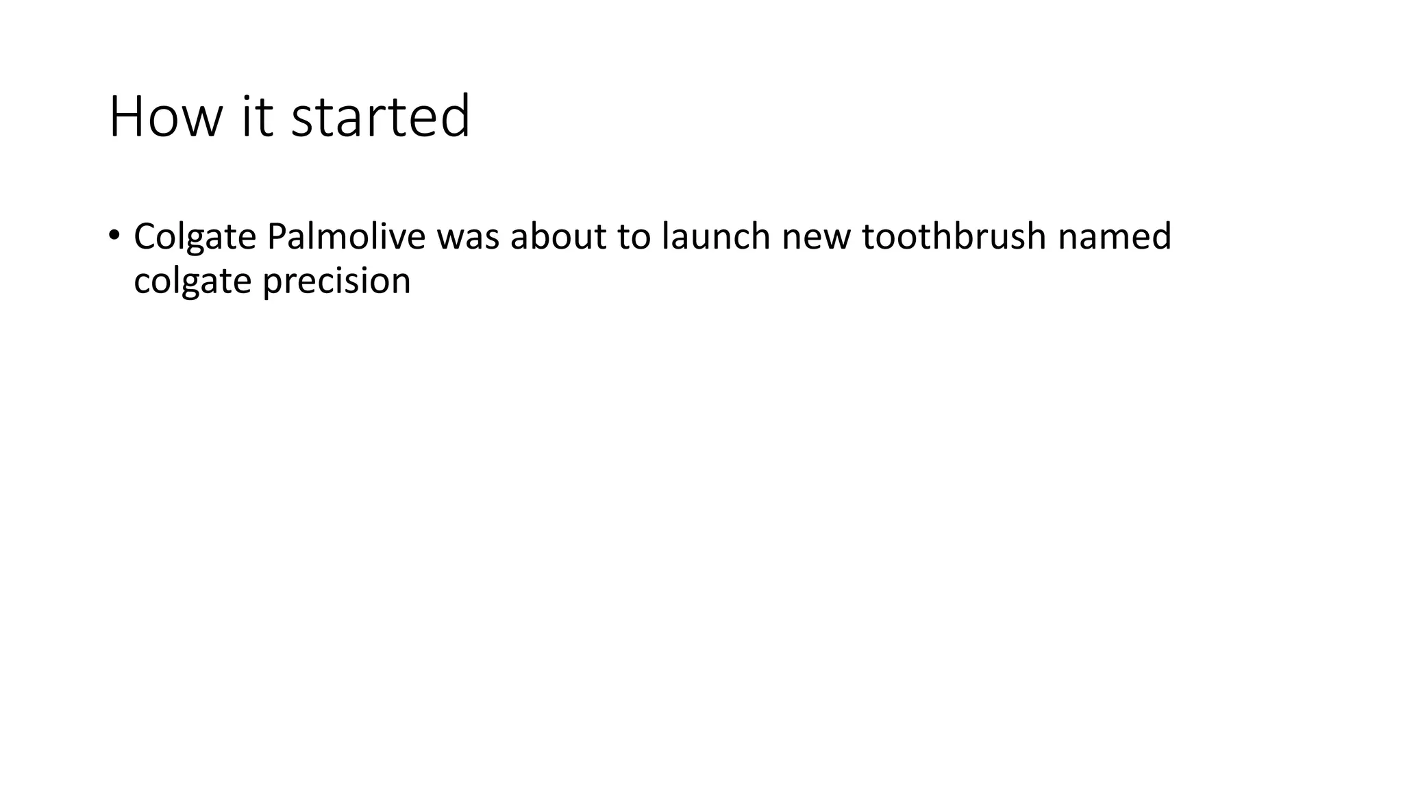 Colgate precision case study analysis | PPTX