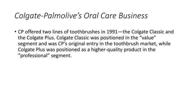 Colgate precision case study analysis | PPTX