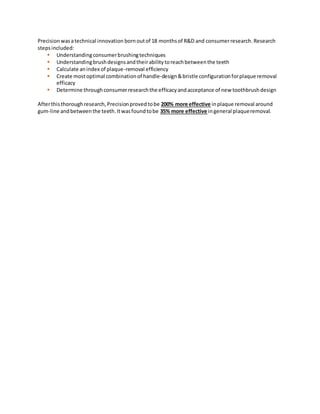 Colgate precision case study pgpmx mumbai group a dec2015 | PDF