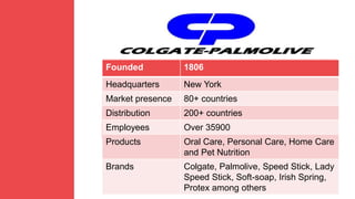 Corporate Social Responsibility of Colgate Palmolive Company | PPTX