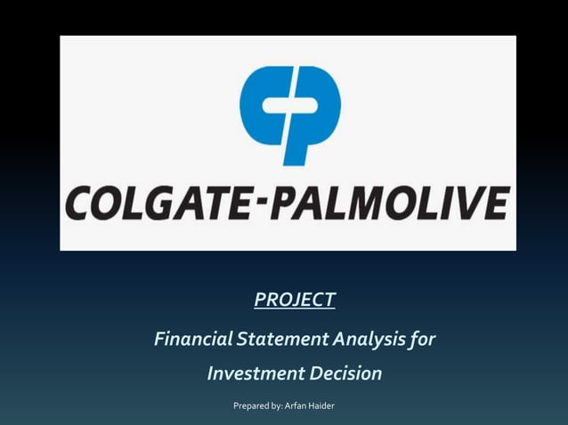 Colgate Palmolive project | PPT