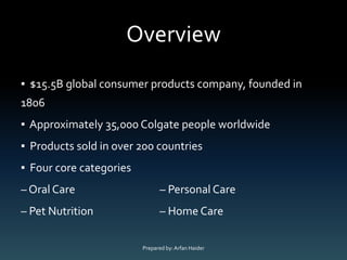 Colgate Palmolive project | PPTX