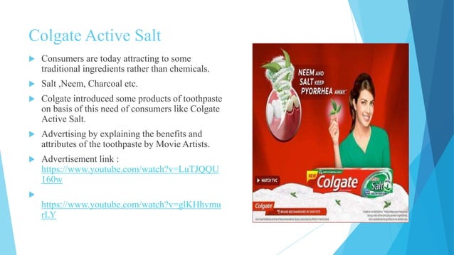 Colgate toothpaste content analysis by s sreekanth and snathavi rao | PPTX | Oral care ...