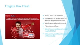 Colgate toothpaste content analysis by s sreekanth and snathavi rao | PPTX