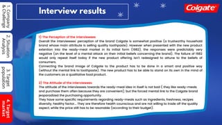 Colgate Kitchen Entrees Repositioning - Market research Document (PART ...