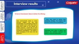 Colgate Kitchen Entrees Repositioning - Market research Document (PART ...