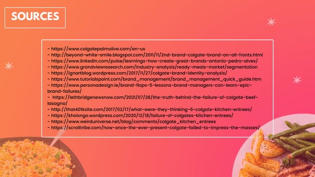 Colgate Kitchen Entrees Repositioning - Market research Document (PART ...