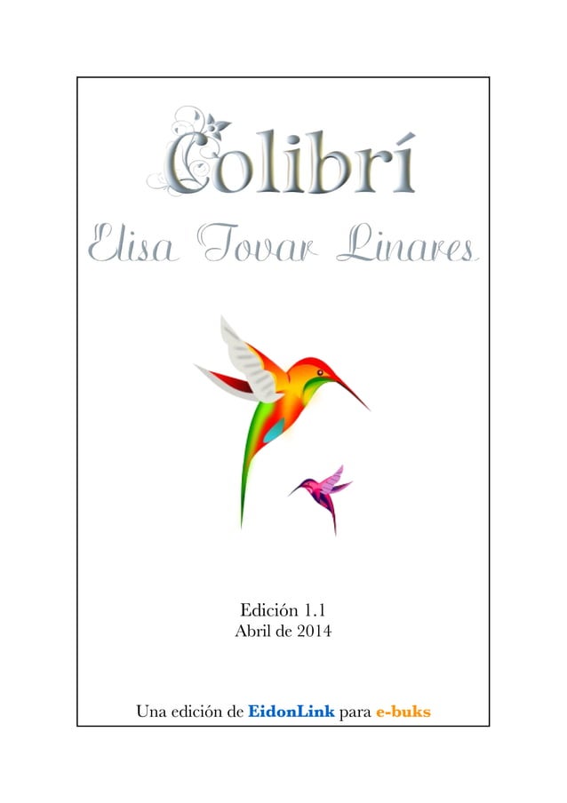 Colibrí. Elisa Tovar Linares | PDF