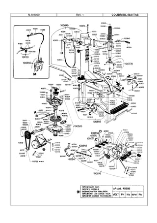 DESPIECE EQUILIBRADORA COLIBRI BL 502 | PDF